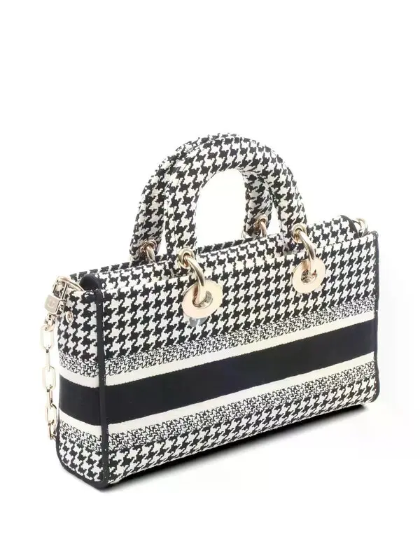 Dior Houndstooth Handle Handbag