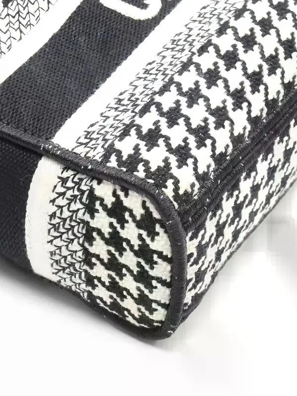 Dior Houndstooth Handle Handbag