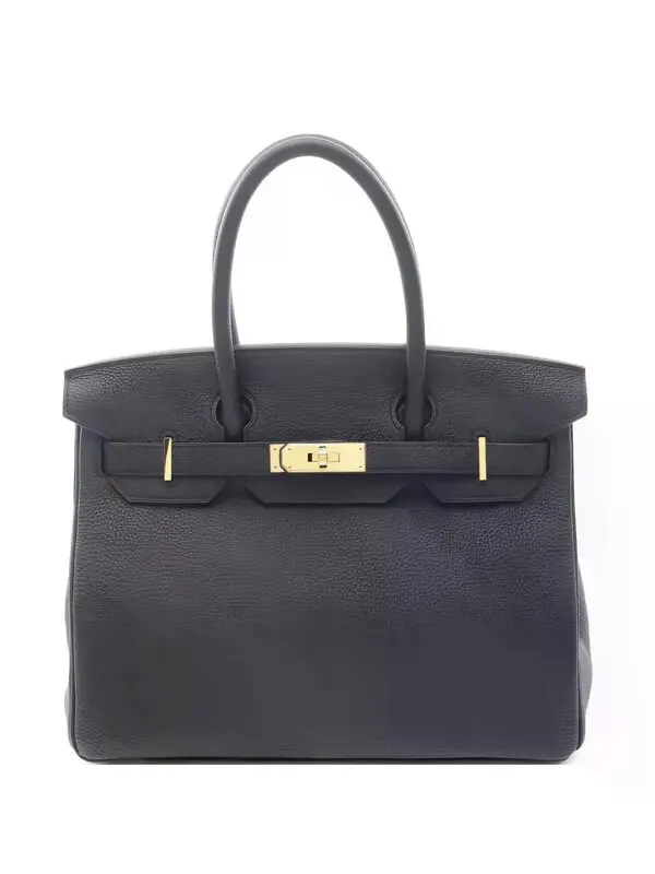 Hermès 2018 30 Birkin Tote Bag - Black