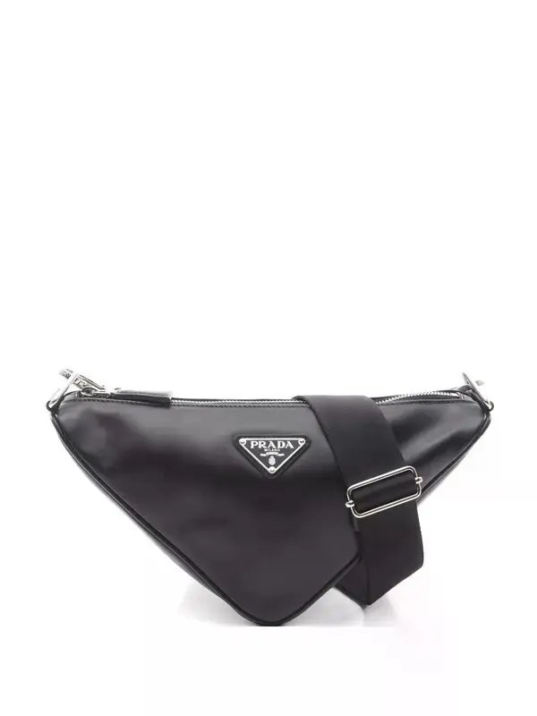Prada Triangle Leather Shoulder Bag