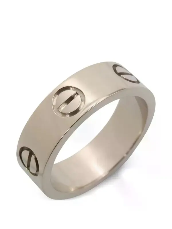 CARTIER 2010s Love Engraved Ring - Silver