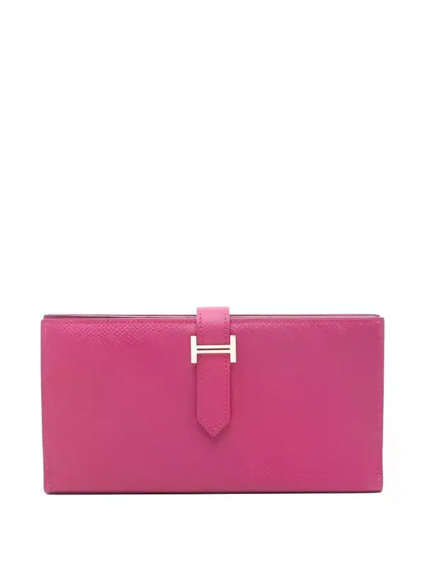 Hermès 2018 Bearn Soufflet Wallet - Pink