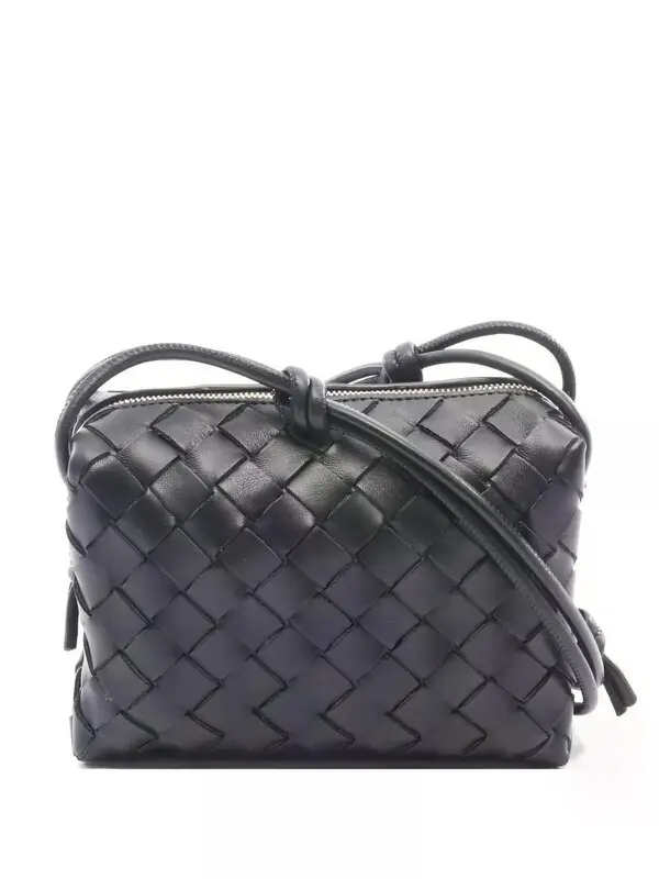 Bottega Veneta 2020s Mini Loop Intrecciato Mini Bag - Black