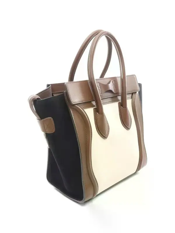 Celine Leather Suede Tote Bag