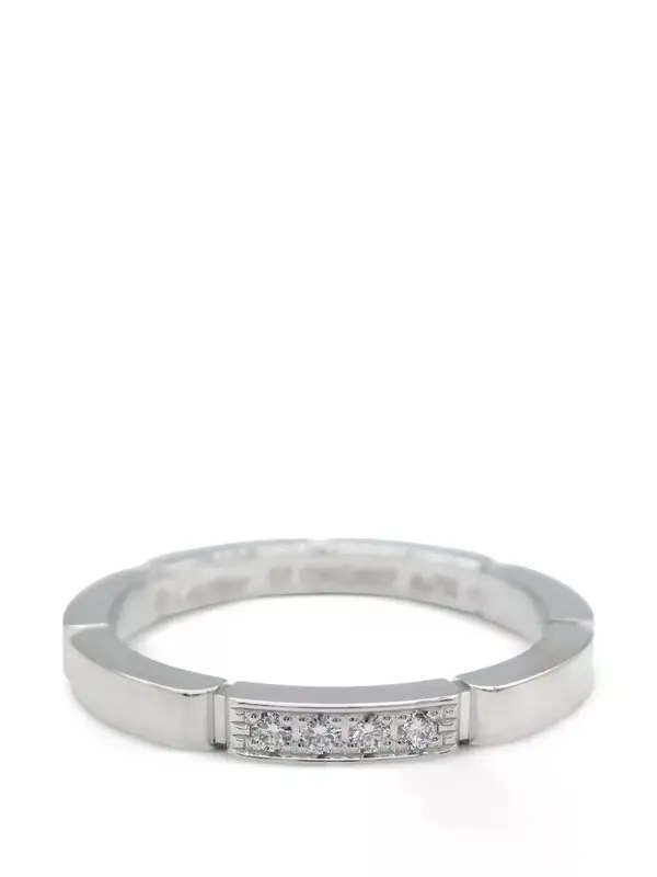 CARTIER Maillon Panthère Diamond Ring - Silver