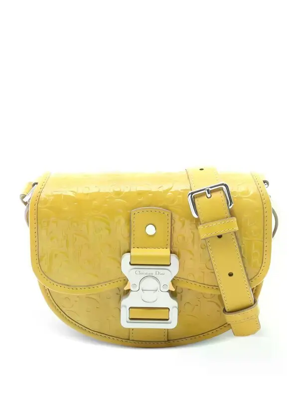 Dior 10s Mini Gallop Oblique Shoulder Bag - Yellow