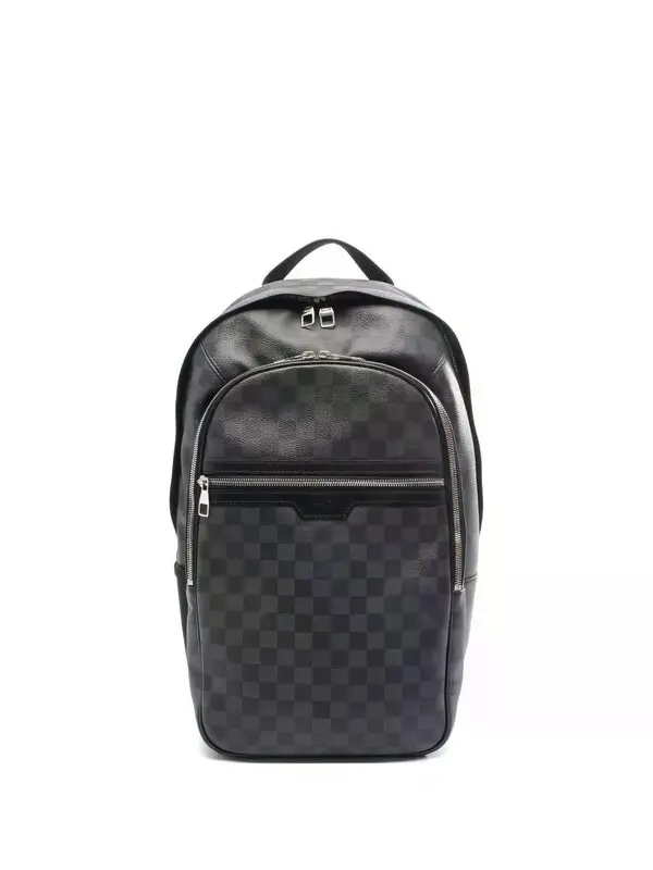 LOUIS VUITTON 2012 Damier Leather Backpack - Black