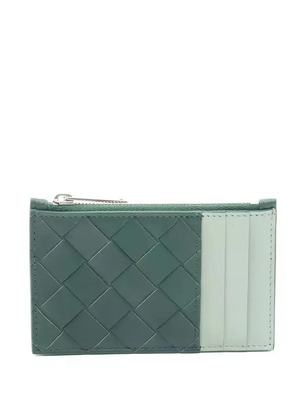 Bottega Veneta 2020s Intrecciato Leather Wallet - Green