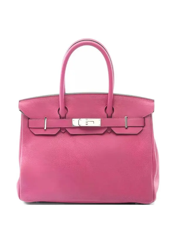 Hermès 2019 Grained Leather Handbag - Pink