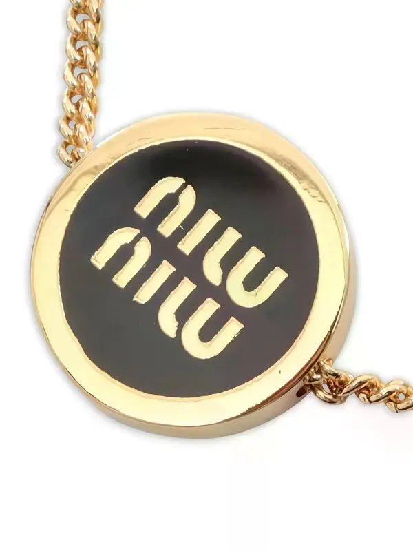 Miu Miu 20s Logo Enamel Bracelet
