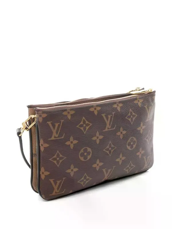 LOUIS VUITTON 2020 Monogram-pattern Double-zip Pochette