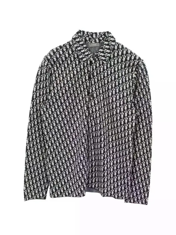 Dior Oblique Long-sleeve Shirt - Black