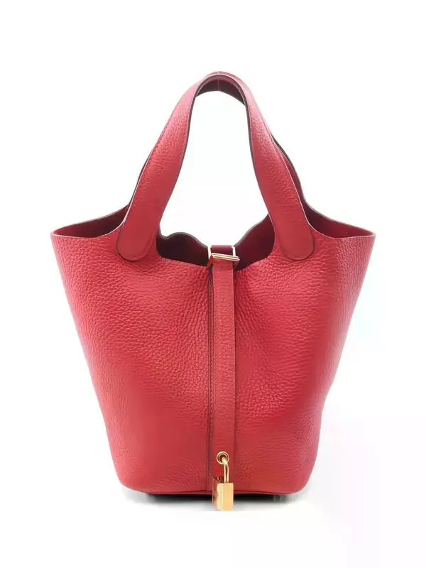 Hermès 2018 Leather Tote Bag - Red
