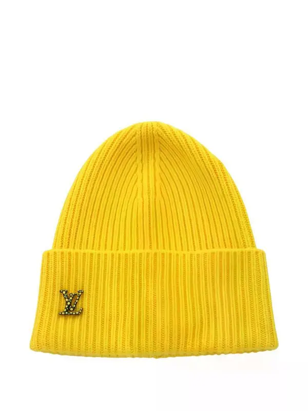 LOUIS VUITTON X Yayoi Kusama Logo Beanie - Yellow