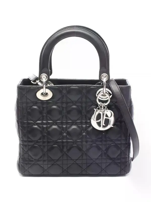 Dior 2010's Quilted Leather Tote Bag