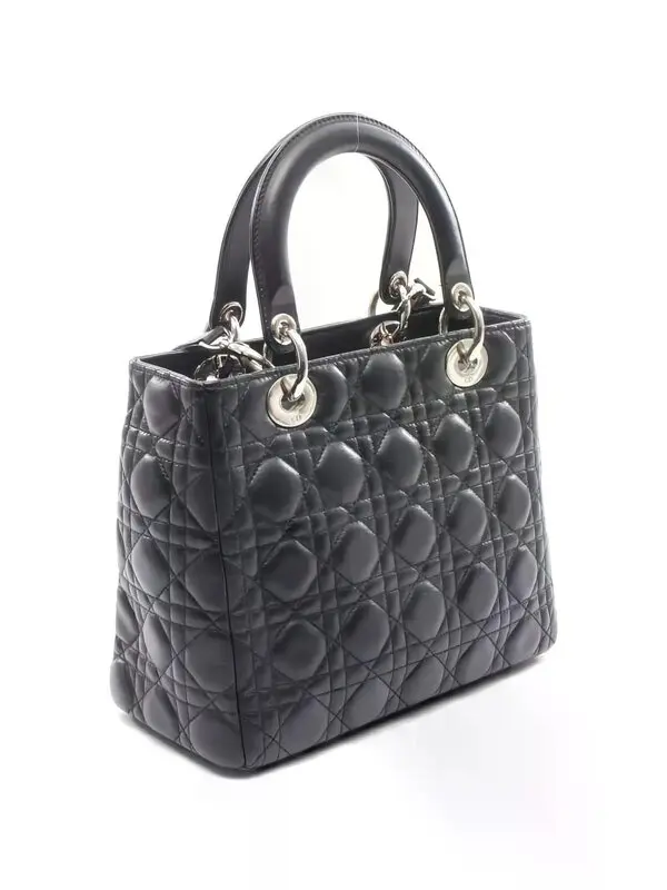 Dior 2010's Quilted Leather Tote Bag