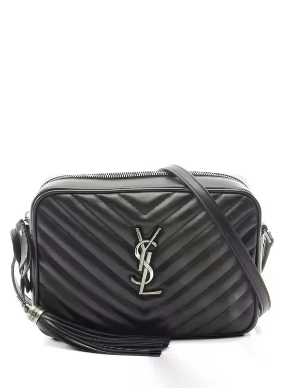 Saint Laurent Lou Chevron Leather Camera Bag