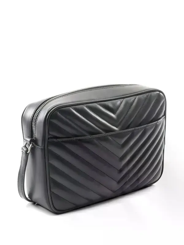 Saint Laurent Lou Chevron Leather Camera Bag