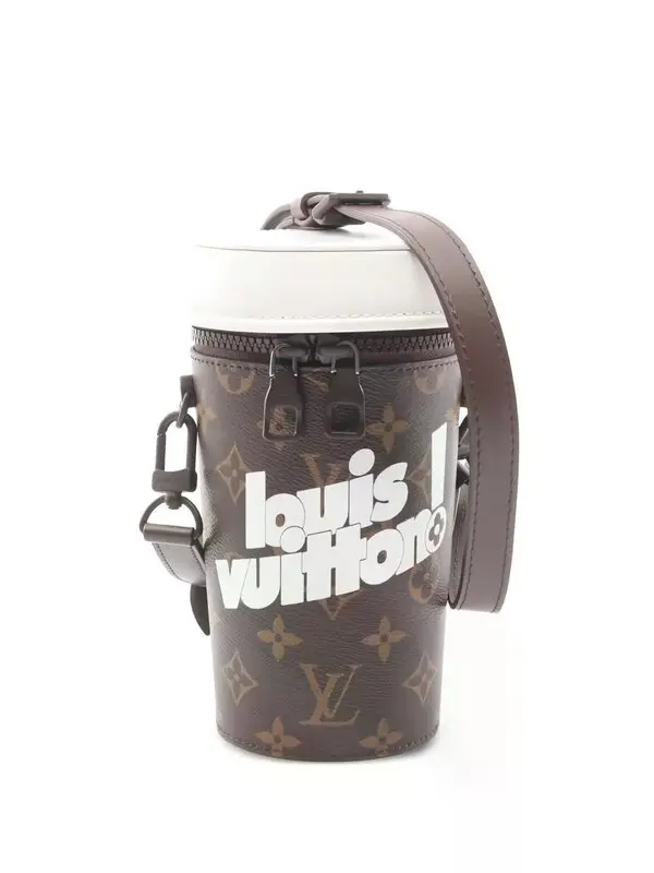LOUIS VUITTON 2010s Everyday Coffee Cup Monogram Shoulder Bag - Brown