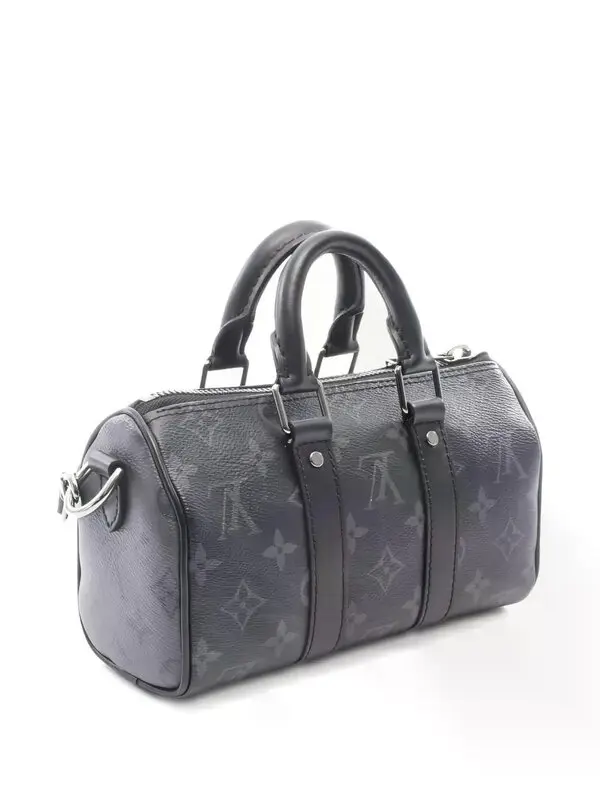 LOUIS VUITTON 2010s Xs Reverse Monogram Eclipse Keepall Handbag