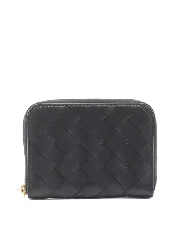 Bottega Veneta Intrecciato Leather Coin Purse - Black