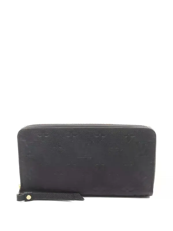 LOUIS VUITTON 2021 Zippy Monogram Embossed-leather Wallet - Black
