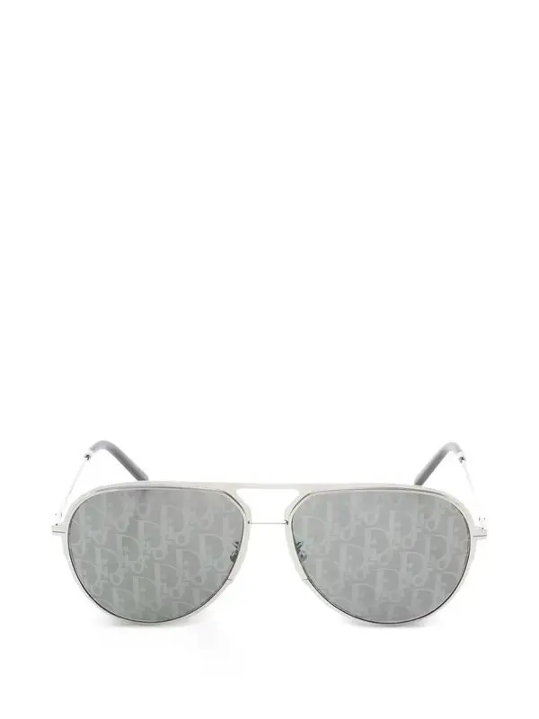 Dior 2020s Dioressential Pilot-frame Sunglasses - Silver