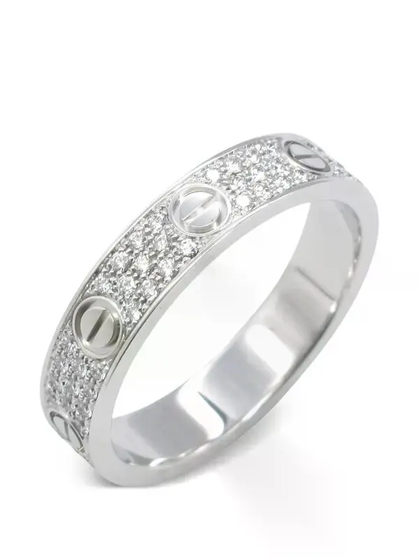 CARTIER Love Diamond Ring - Silver