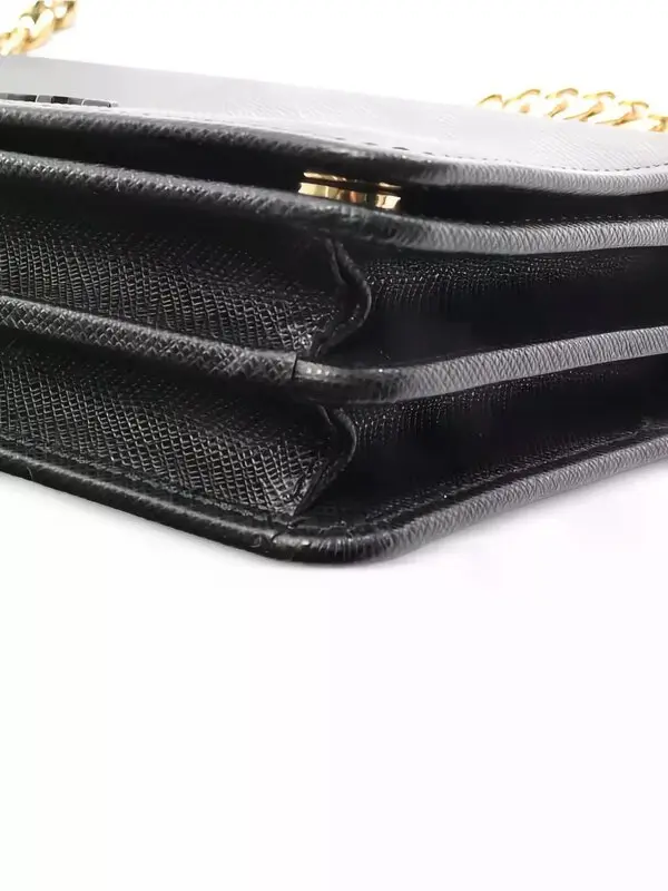 Prada 1990s Chain Leather Wallet