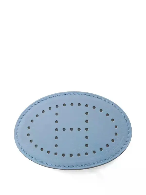 Hermès 2010s Pm Evelyn Perforated Leather Hair Clip - Blue