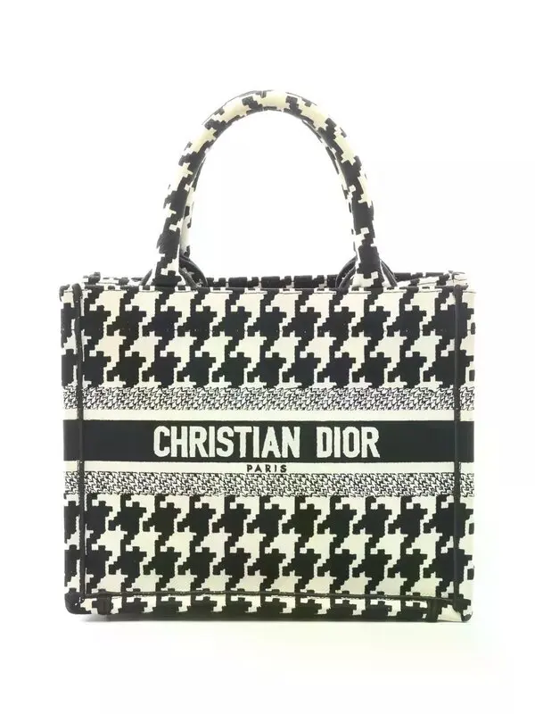 Dior Small Houndstooth Book Tote Bag