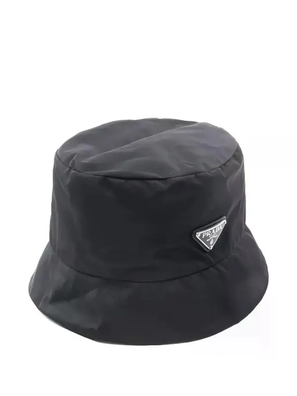Prada Striped Leather Bucket Hat