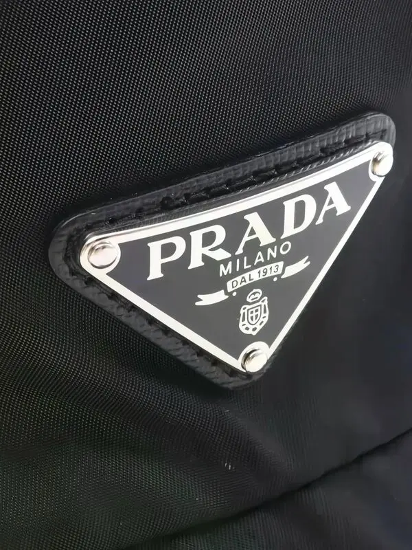 Prada Striped Leather Bucket Hat