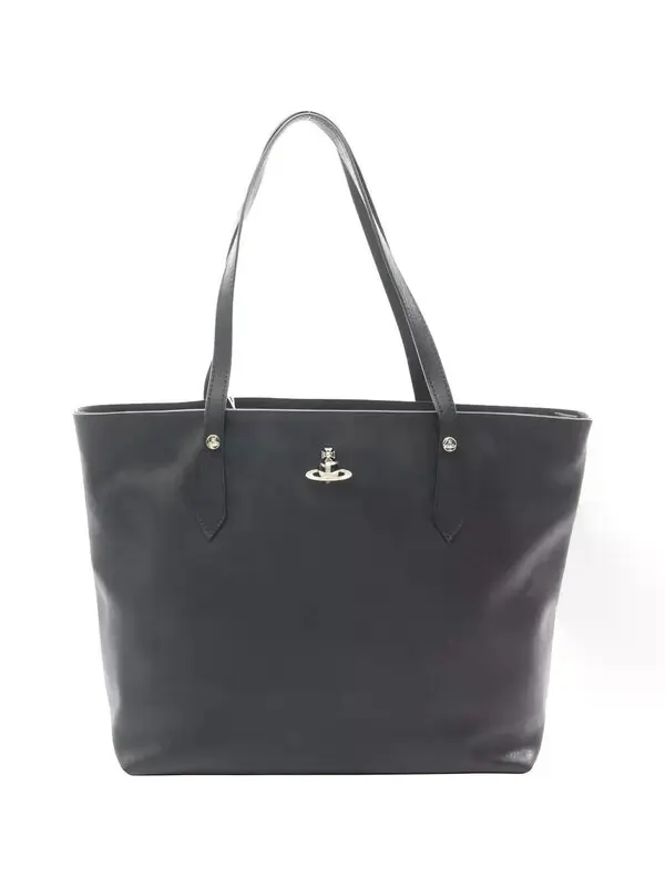 VIVIENNE WESTWOOD 20s Shopper Orb Leather Handbag