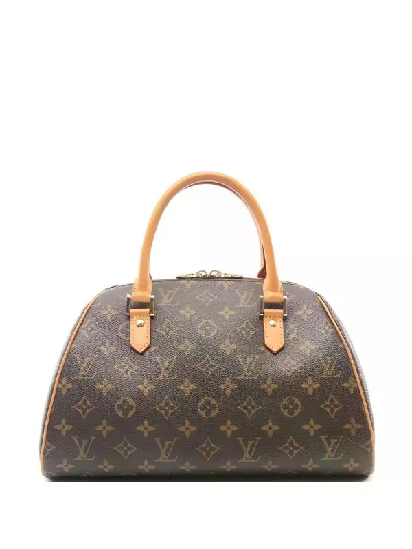 LOUIS VUITTON 2003 Monogram Leather Handbag - Brown