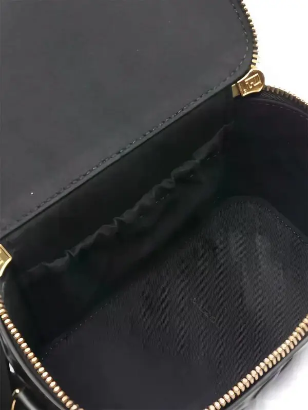 Fendi 1920s Ff-motif Leather Tote - Black
