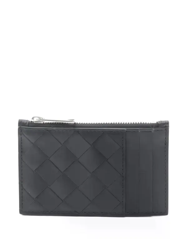Bottega Veneta 2020s Intrecciato Leather Coin Purse - Black