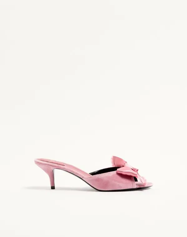 Valentino Garavani Marie A Velvet Slide Sandal - Pink
