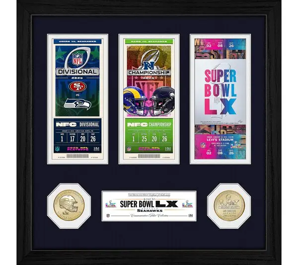 HIGHLAND MINT Seahawks Super Bowl Lx Road To C Hamps Frame - One-color