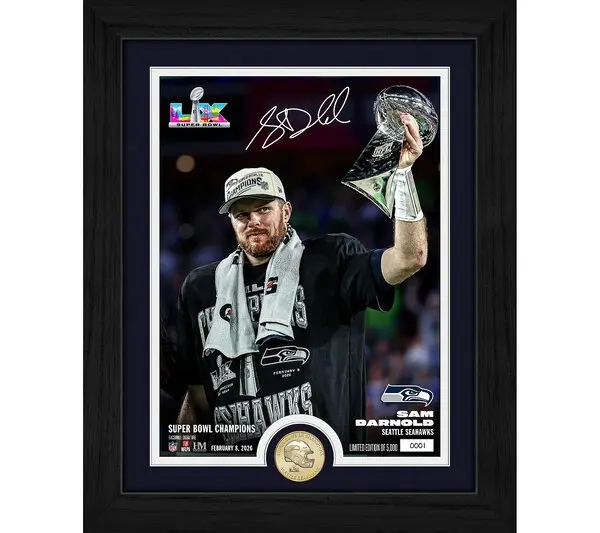 HIGHLAND MINT Seahawks Sb Lx Champs Lombardi Tr Ophy Frame - One-color