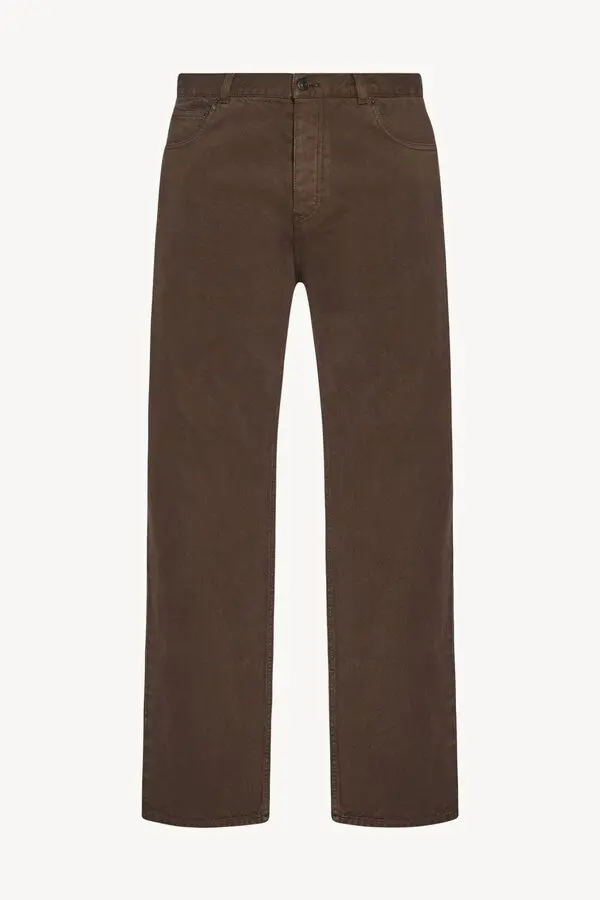 THE ROW Siouxie Jean In Cotton - Brown Grey