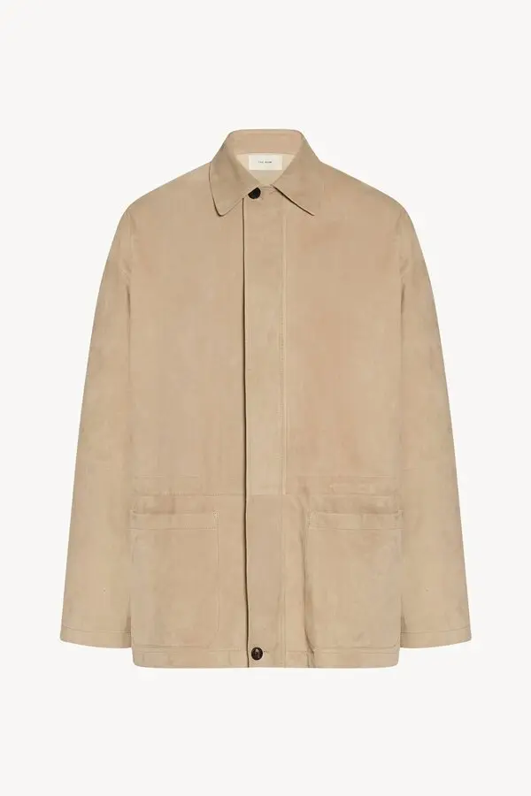 THE ROW Vilmo Suede Jacket - Cream