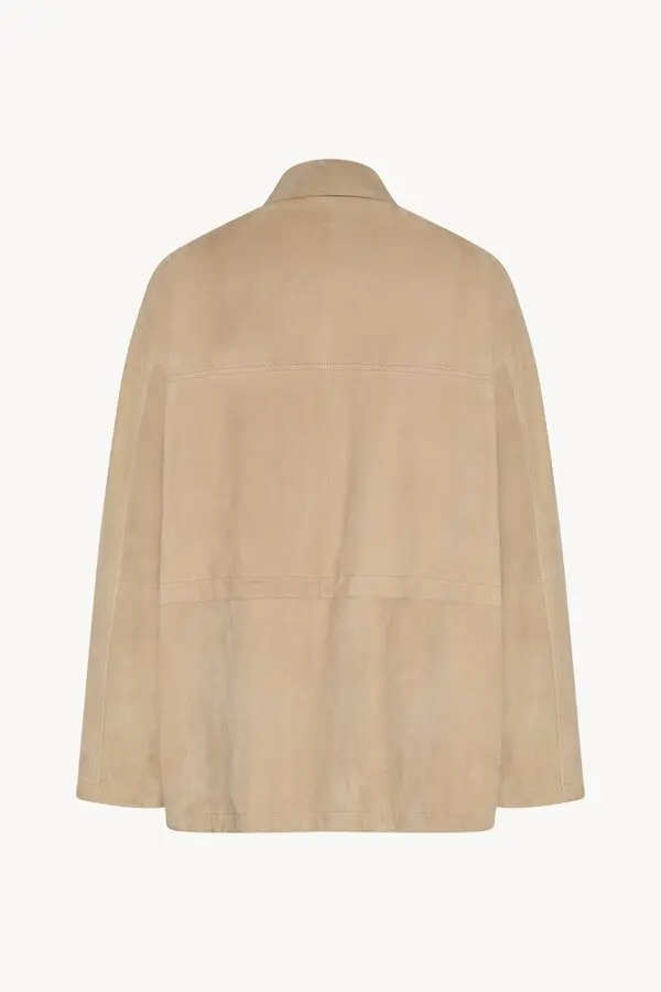 THE ROW Vilmo Suede Jacket - Cream