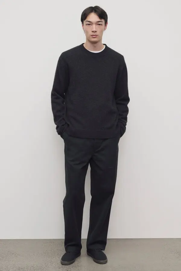 THE ROW Time Pant In Cotton - Black