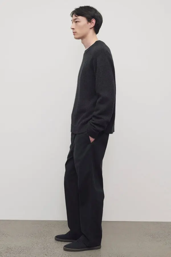 THE ROW Time Pant In Cotton - Black
