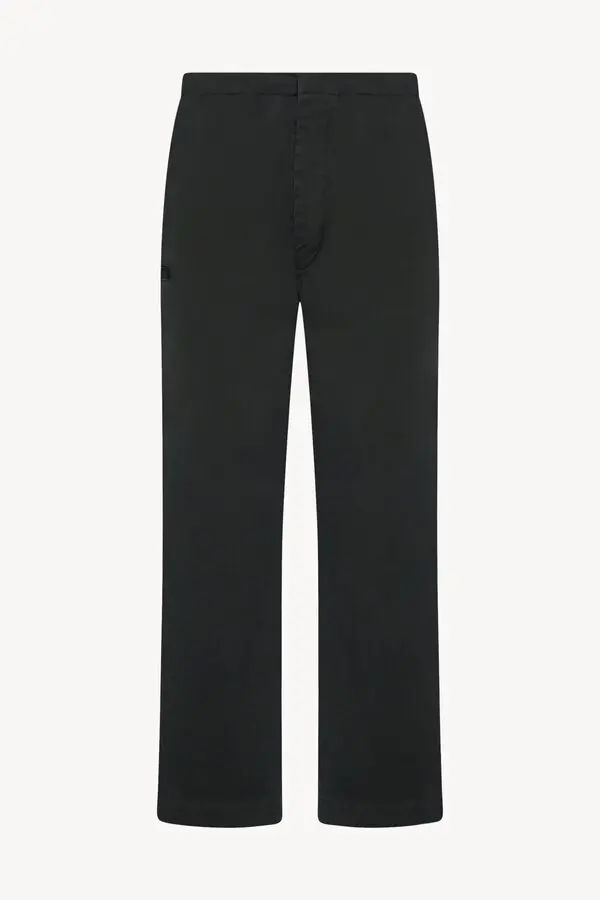 THE ROW Time Pant In Cotton - Black