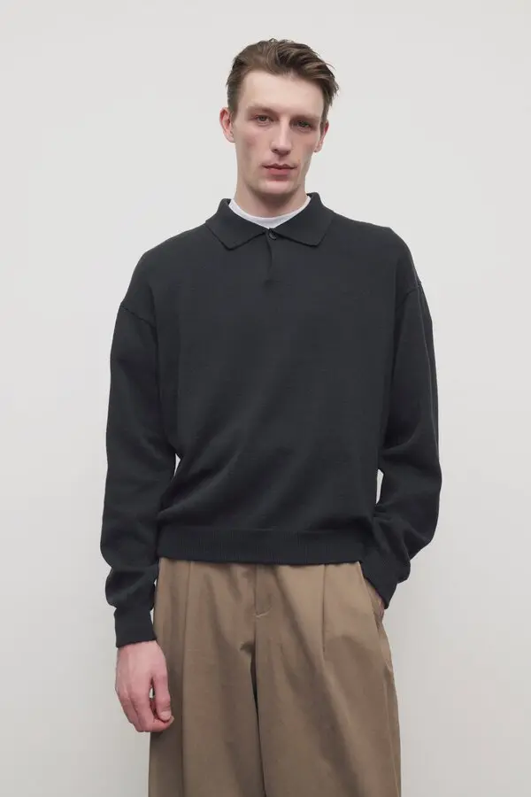 THE ROW Kirin Polo - Faded Black