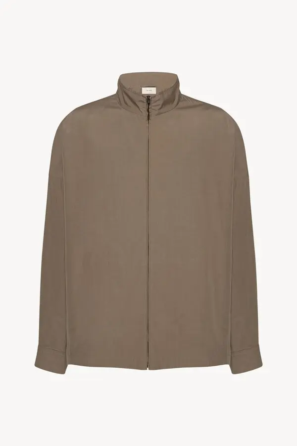 THE ROW Trenton Cotton Jacket - Leaf Green