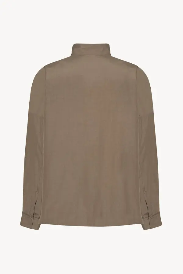 THE ROW Trenton Cotton Jacket - Leaf Green