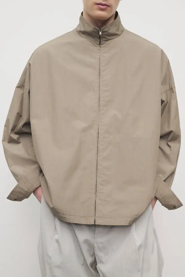 THE ROW Trenton Cotton Jacket - Leaf Green